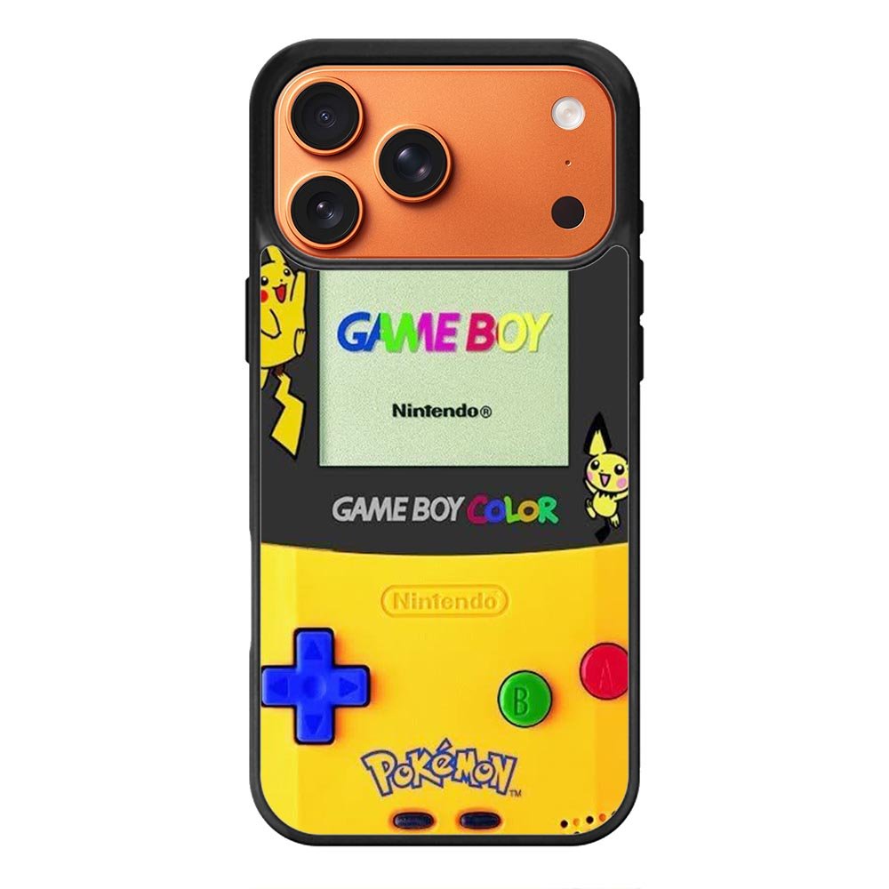 Game Boy Pokemon Pikachu iPhone 17 Pro Case – Diffision Case