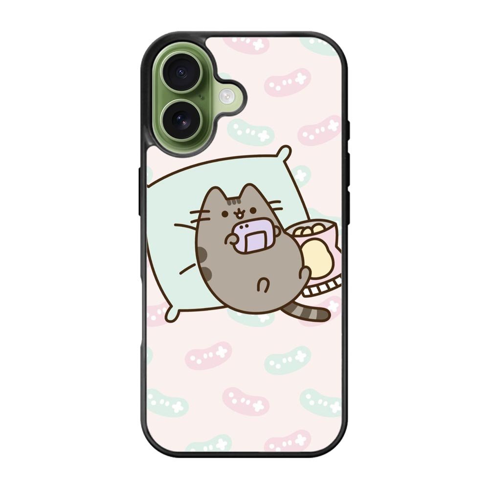 Pusheen The Cat Enjoy Gaming iPhone 17 Case – Diffision Case